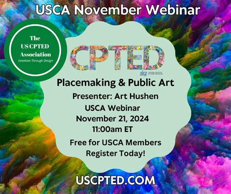 Us Cpted Association On Linkedin Uscpted Usca Usca2025 Crimeprevention Cpted Placemaking