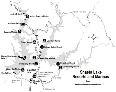 Shasta Lake Maps