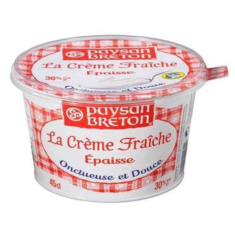 Crème Fraîche Epaisse Onctueuse Et Douce 30 Matgr Paysan Breton Le Pot De 45 Cl à Prix