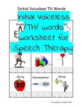 Results For Voiceless Th Words Initial Tpt