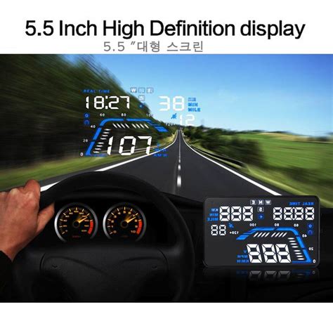 Auto Digitale Snelheidsmeter Q7 5 5 Hud Display K Grandado