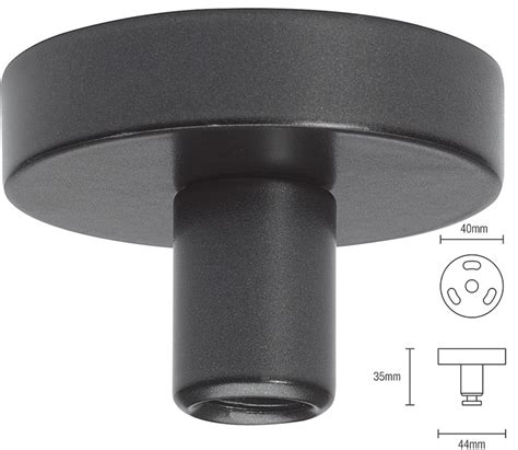 Silent Gliss Ceiling Fix Bracket 11668 Charcoal Just Poles