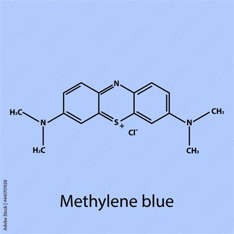 Methylene Blue Dye Biomolecule Molecular Formula Skeletal Molecule