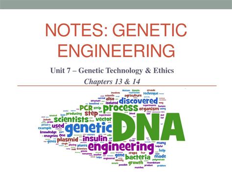Ppt Notes Genetic Engineering Powerpoint Presentation Free Download
