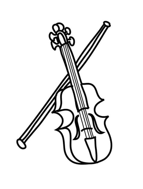 Free Printable Violin Coloring Page Download Print Or Color Online