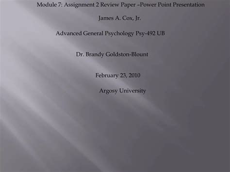 Power Point Psy 492 Pptx