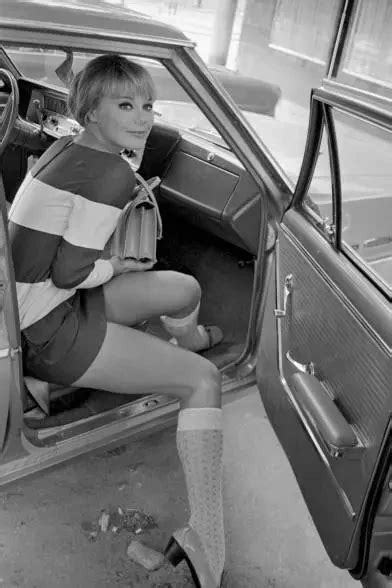 German Actress Elke Sommer Wearing A Bikini As She Lies In The Sur Old