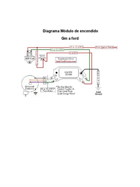Diagrama Módulo De Encendido Pdf
