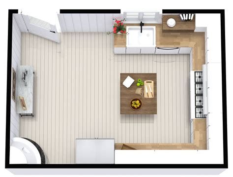 U Shaped Kitchen Floor Plans