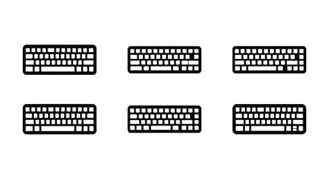 Symphony Of Keys Modern Keyboard Layout Vector 34372572 Vector Art At