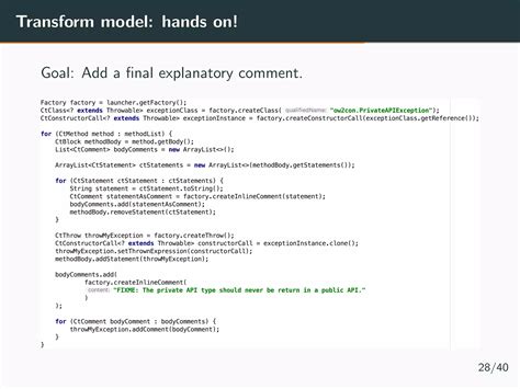 Spoon Open Source Library To Analyze Rewrite Transform Transpile