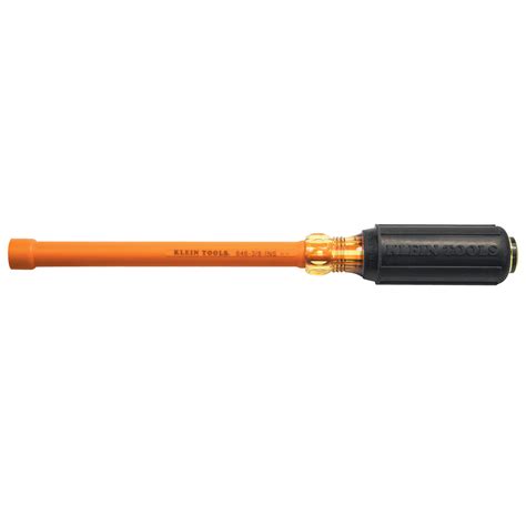 Klein 38 Inch Insulated Nut Driver 6 Inch Hollow Shaft Powergear