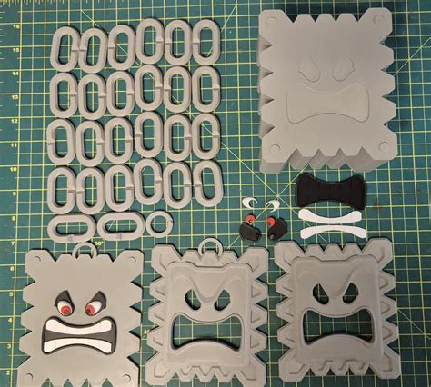 Thwomp Multi Part Model Desktop Box And Medallion By Phillipjfry Makerworld Download Free 3d Models