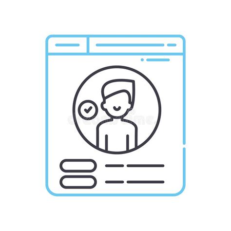 Account Activity Line Icon Outline Symbol Vector Illustration