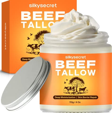 Silkysecret Beef Tallow For Face And Body 4 Oz Grass Fed
