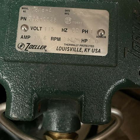 Nuevo Zoeller 818 0022 N818 50 Cd 115v 1ph 60hz Na Csa Mega
