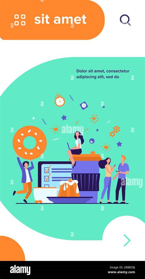 People Enjoying Coffee Break Stock Vector Image And Art Alamy