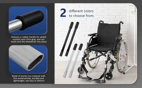 Gisafai 1 Pair Wheelchair Brake Handle Extensions Medical