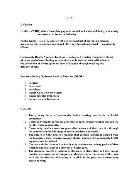 Copy Of Chn Techniques Chn Definition Health Who State Of