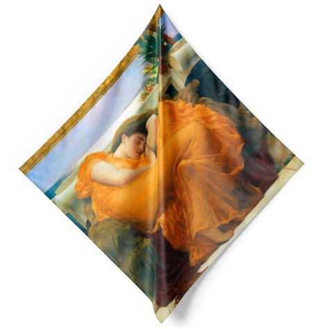 Silk Scarf Flaming June By Frederick Leighton A Masterpiece On Silk