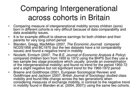 Ppt Intergenerational Mobility Powerpoint Presentation Free Download