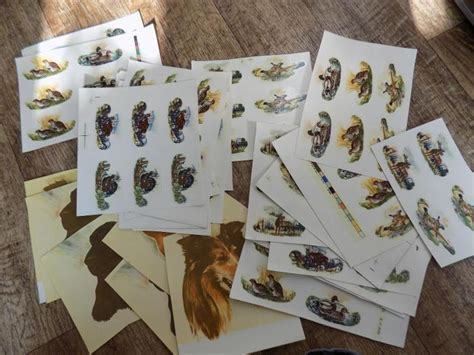 Staré Dětské Obtisky Lovecký Motiv Myslivecký Aukro