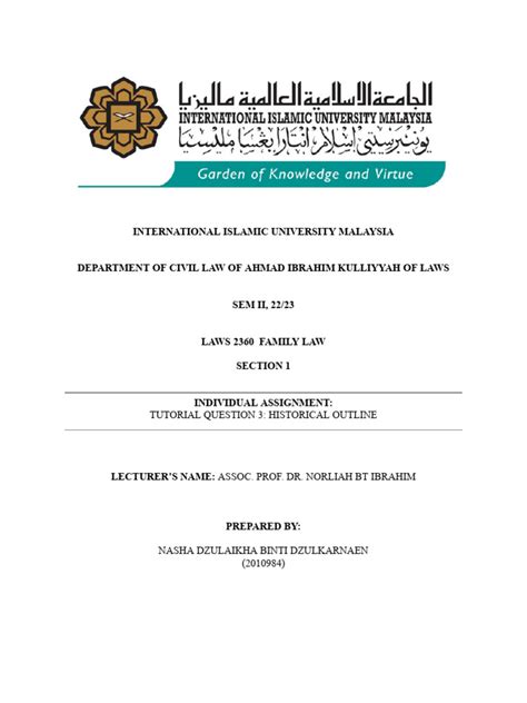 Individual Written Assignment Laws 2360 Pdf Marriage Consent