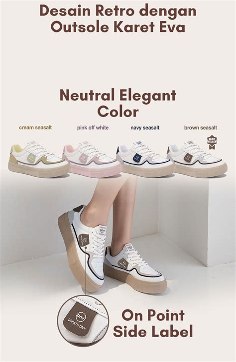 Jual Sepatu Dny Sneakers Cewek Terbaru Sepatu Import Perempuan Sepatu Casual Wanita Trendy