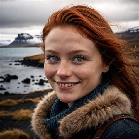 Premium Photo Icelandic Woman From Iceland Typical National Citizen