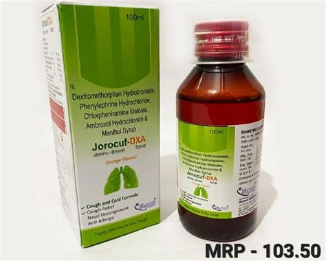 Bromhexine Hcl 4mgguaiphensin 50mgmenthol 10mg Syrup Monocartoon