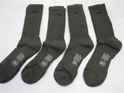 4 Pack Army Flame Resistant Combat Boot Socks Darn Tough Medium B3