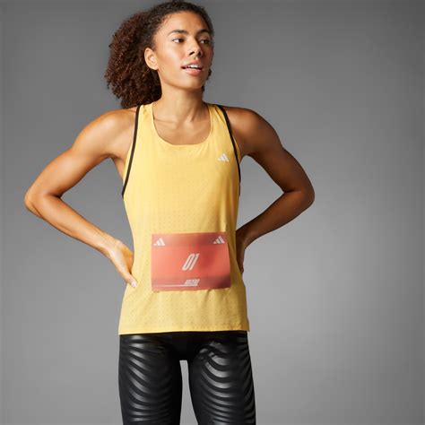 Adidas Musculosa Adizero Running Amarillo Adidas Argentina