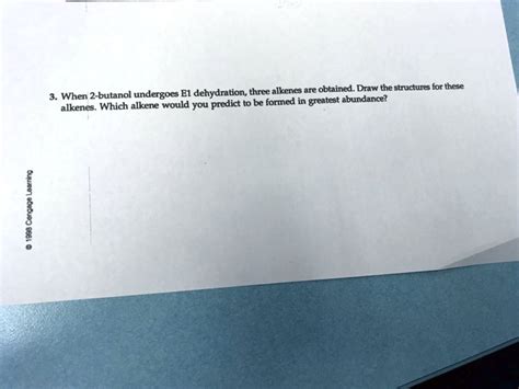 Three Alkenes Are Obtained Draw The Structures For T… Solvedlib