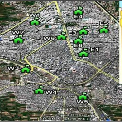 Location Map Of Tanta City Showing Sampling Sites Download