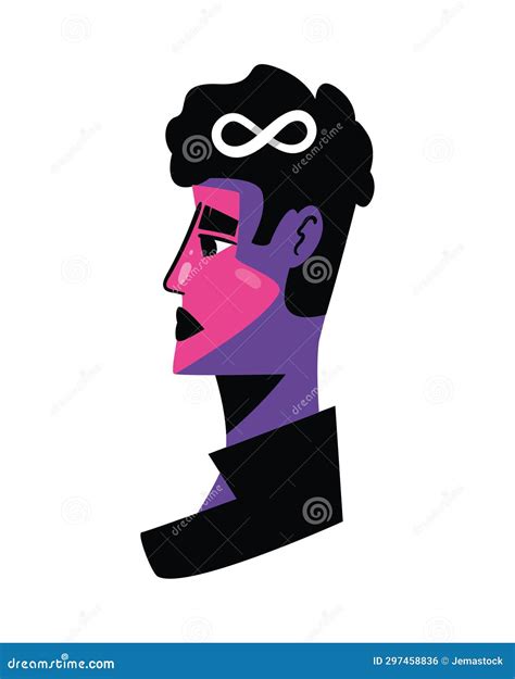 Obsessive Compulsive Disorder Character Stock Illustration