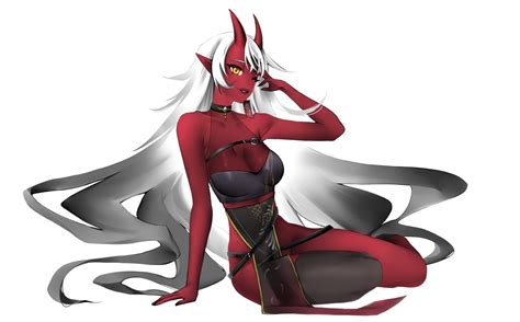 Rule 34 Akumi Female Only Oni Oni Horns Red Skin Virtual Youtuber
