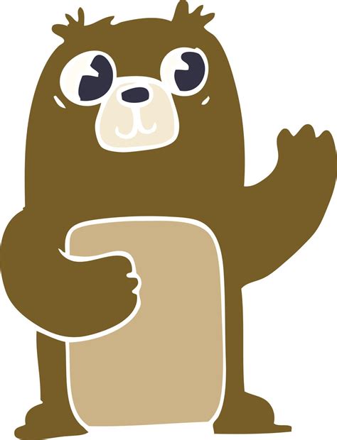 Cartoon Doodle Wide Eyed Bear 12198345 Vector Art At Vecteezy