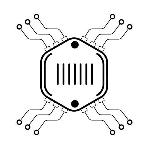 Premium Vector Vector Illustration Of Linear Microcircuit