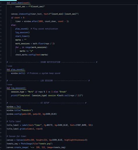 Pomodoro Gui Application Devpost