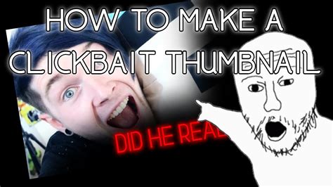 How To Make A Clickbait Thumbnail Parody Youtube