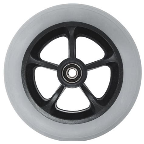 Roda Dianteira 6 Pneu Maciço Cadeira De Rodas Com Rolamento Unidade Loja Hospitalar