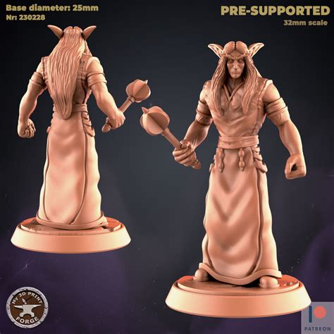 3d File Low Gear Elf Priest・model To Download And 3d Print・cults