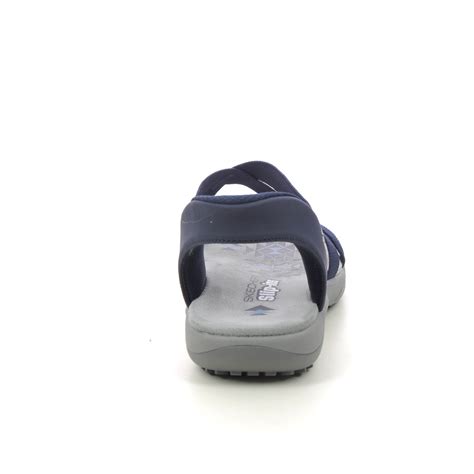 Skechers Reggae Slip Ins Nvy Navy Womens Walking Sandals 163460