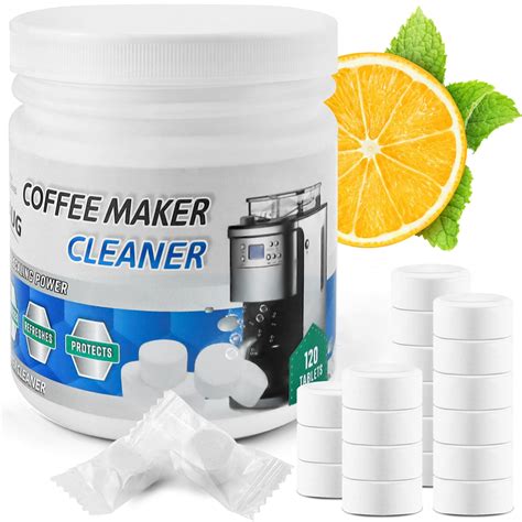 Rooaug 120 Tabs Coffee Maker Cleanerespresso Machine