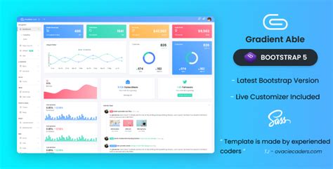 Gradient Able Bootstrap 5 Admin Template By Codedthemes Themeforest