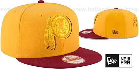 Washington Redskins Shadow Slice Snapback Gold Burgundy Hat
