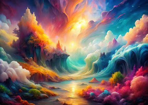 Immerse Yourself In A Dreamlike Realm A Surreal Watercolor Texture