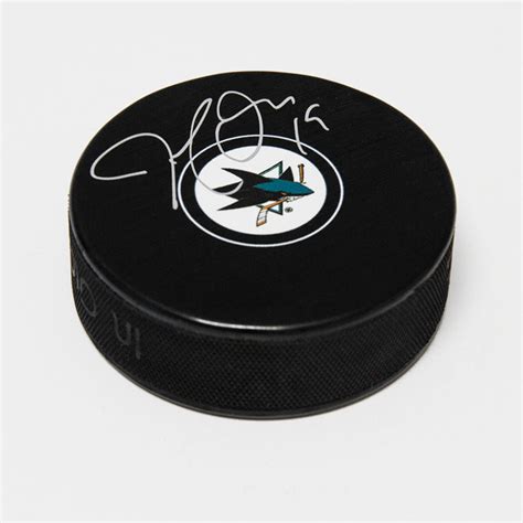 Joe Thornton San Jose Sharks Autographed Hockey Puck Nhl Auctions
