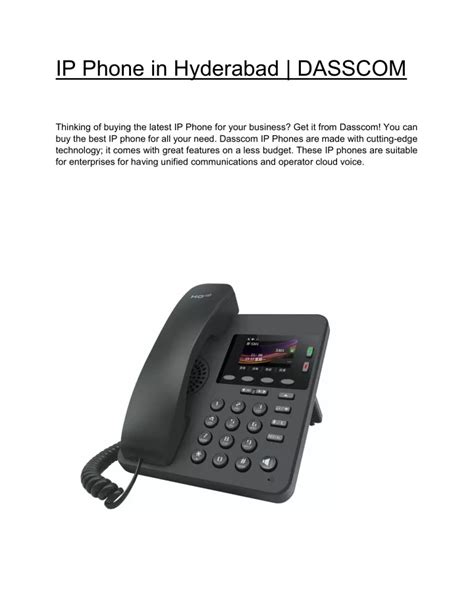 ppt ip phone in hyderabad dasscom powerpoint presentation free