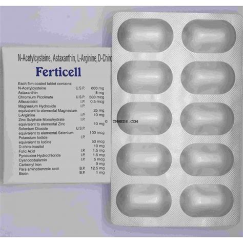 Ferticell Tablets 10s Pack ↑ Buy Online ★ 𝐋𝐎𝐖 𝗣𝗿𝗶𝗰𝗲 ★ View Uses